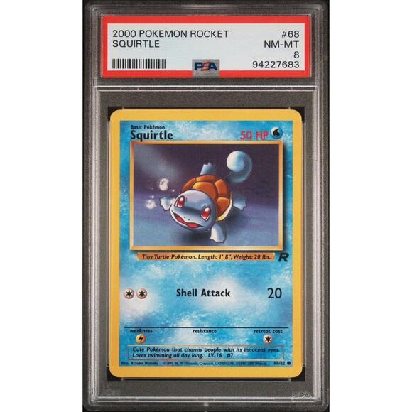 Toys | 200 Pokmon Rocket 68 Squirtle Psa 8 Nmmt | Poshmark